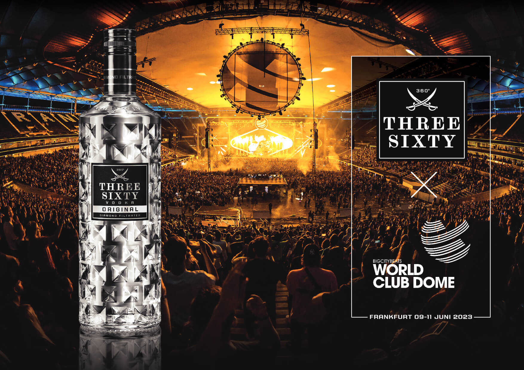 Kooperation der Superlative: Three Sixty Vodka ist offizieller Partner ...